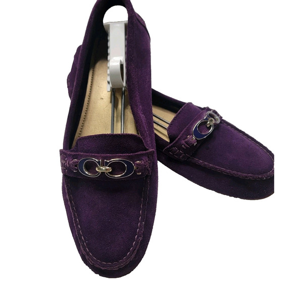 Coach | Shoes | Coach Fortunata Suede Classic Driver Moc Loafer Flat ...